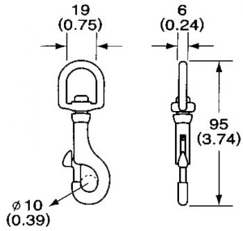 1" Swivel Snap Hook - CTS Cargo Tie-Down Specialty