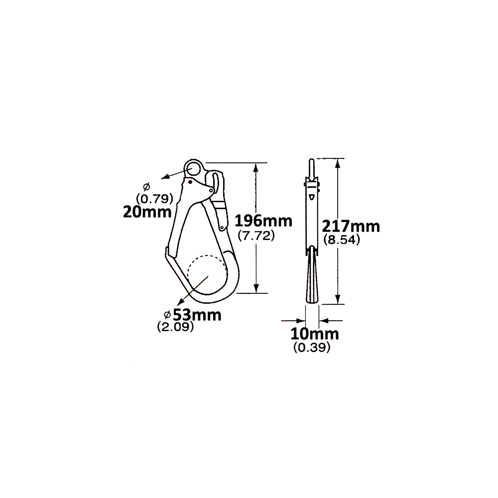 STEEL SNAP HOOK - CTS Cargo Tie-Down Specialty