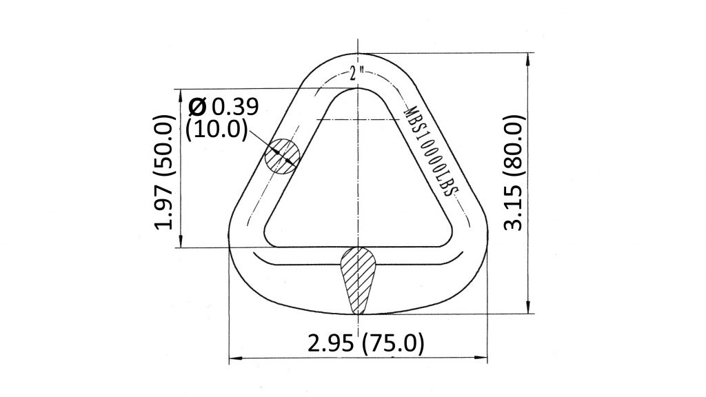 2″ FORGED DELTA RING – CTS Cargo Tie-Down Specialty