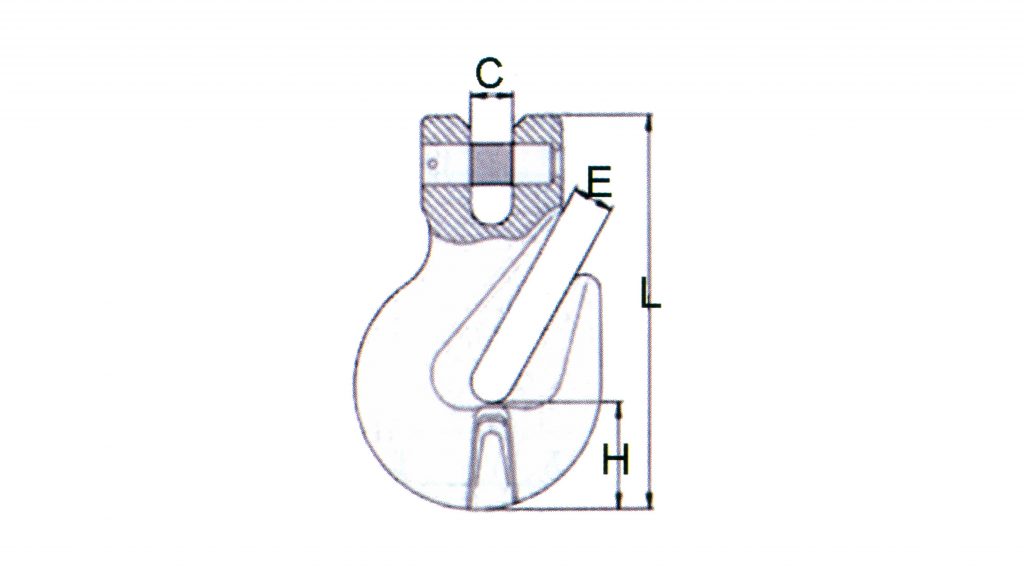 G80 WELD-ON HOOK – CTS Cargo Tie-Down Specialty