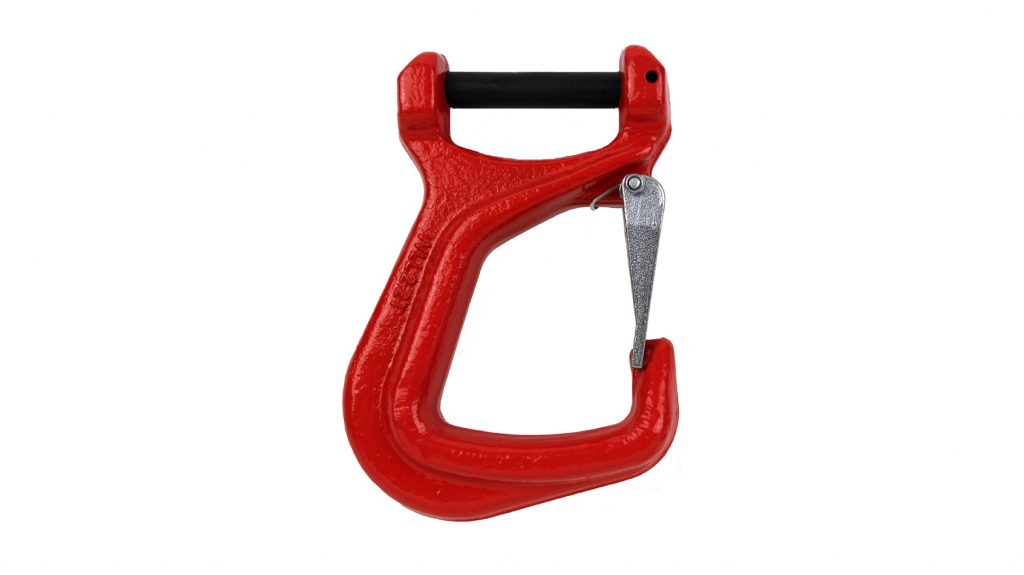G100 CLEVIS HOOK WITH POSITIVE LOCKING LATCH – CTS Cargo Tie-Down Specialty
