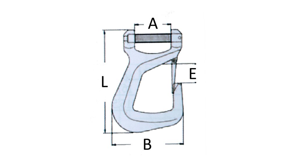 G100 CLEVIS HOOK WITH POSITIVE LOCKING LATCH – CTS Cargo Tie-Down Specialty