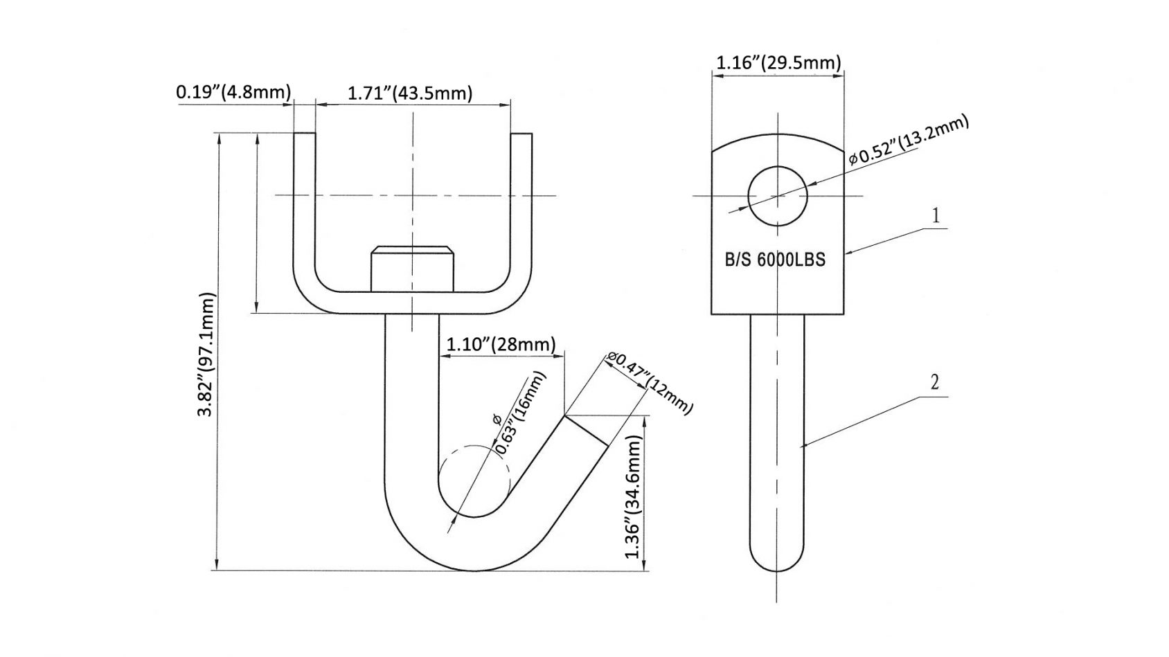 J-Hook / Swivel J-Hook – CTS Cargo Tie-Down Specialty