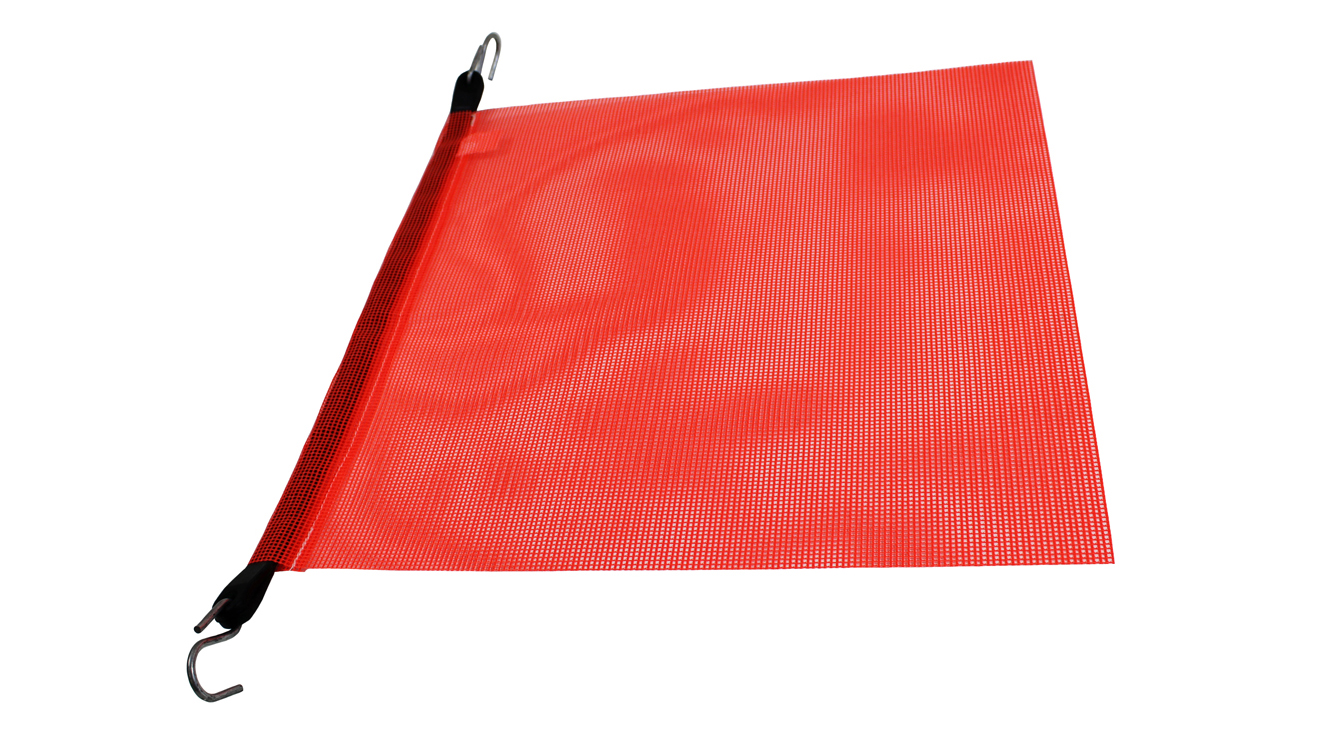 WARNING FLAG WITH RUBBER TARP TIE – CTS Cargo Tie-Down Specialty