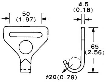 1" F Track Fitting - CTS Cargo Tie-Down Specialty