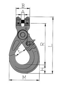G100 9/32"-5/16" Clevis Hook With Positive Locking Latch - CTS Cargo ...