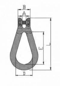 G80 9/32" Clevis Pear Shaped Reeving Link - CTS Cargo Tie-Down Specialty