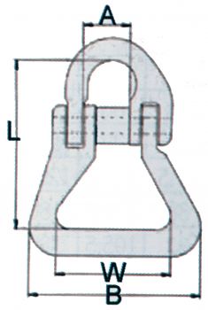 2" Carbon Web Shackle - CTS Cargo Tie-Down Specialty