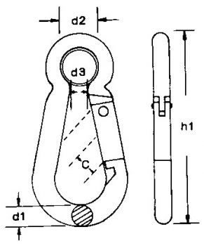 2" Forged Snap Hook - CTS Cargo Tie-Down Specialty